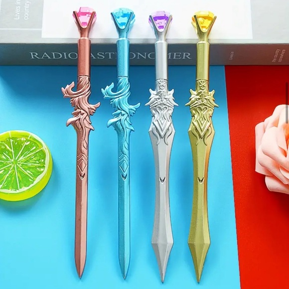 Office | 958 1 Dozen Crystal Diamond Sword Neutral Creative Weapon ...